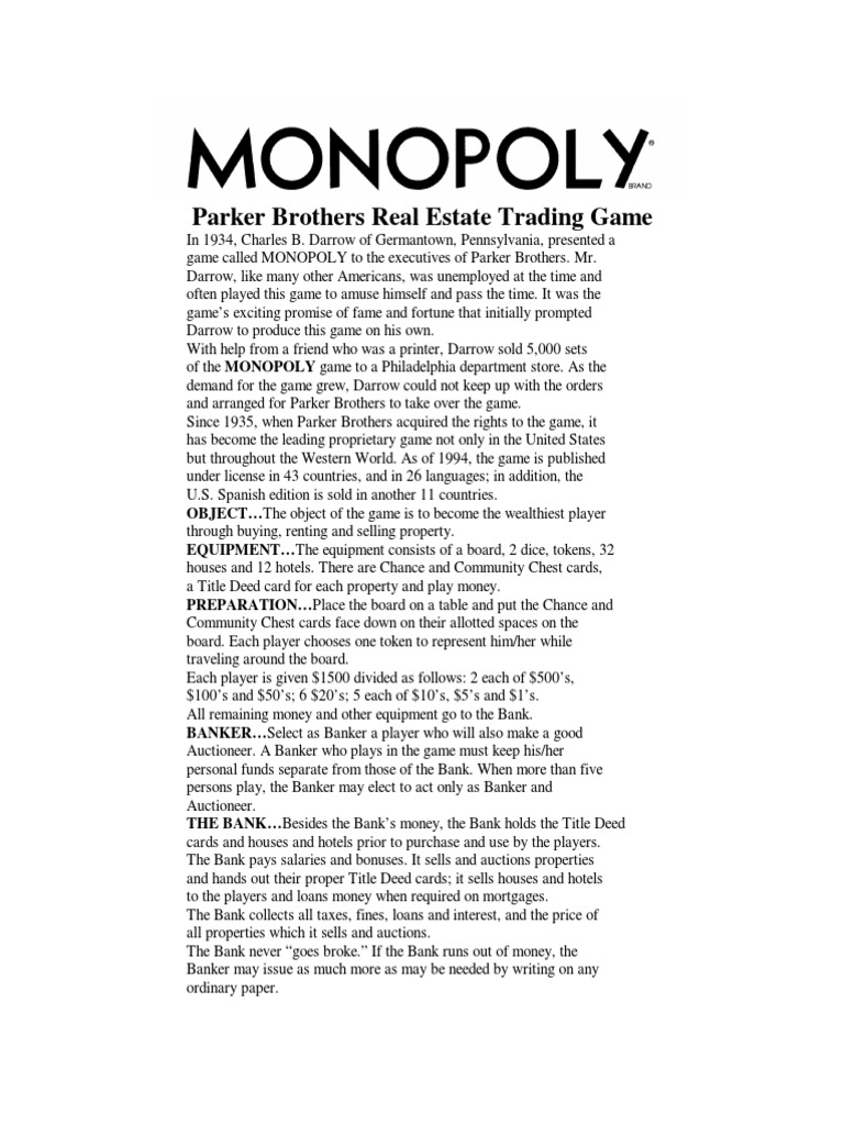 Reguli Monopoly | PDF | Mortgage Loan | Mortgage Law