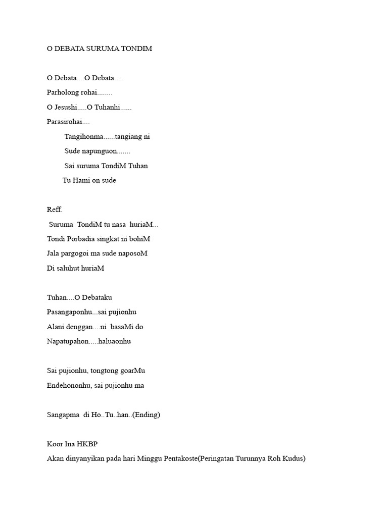 O Debata Suruma TondiM | PDF