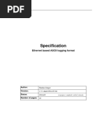 ASC Logging Format Specification | PDF | Computing | Computer Science