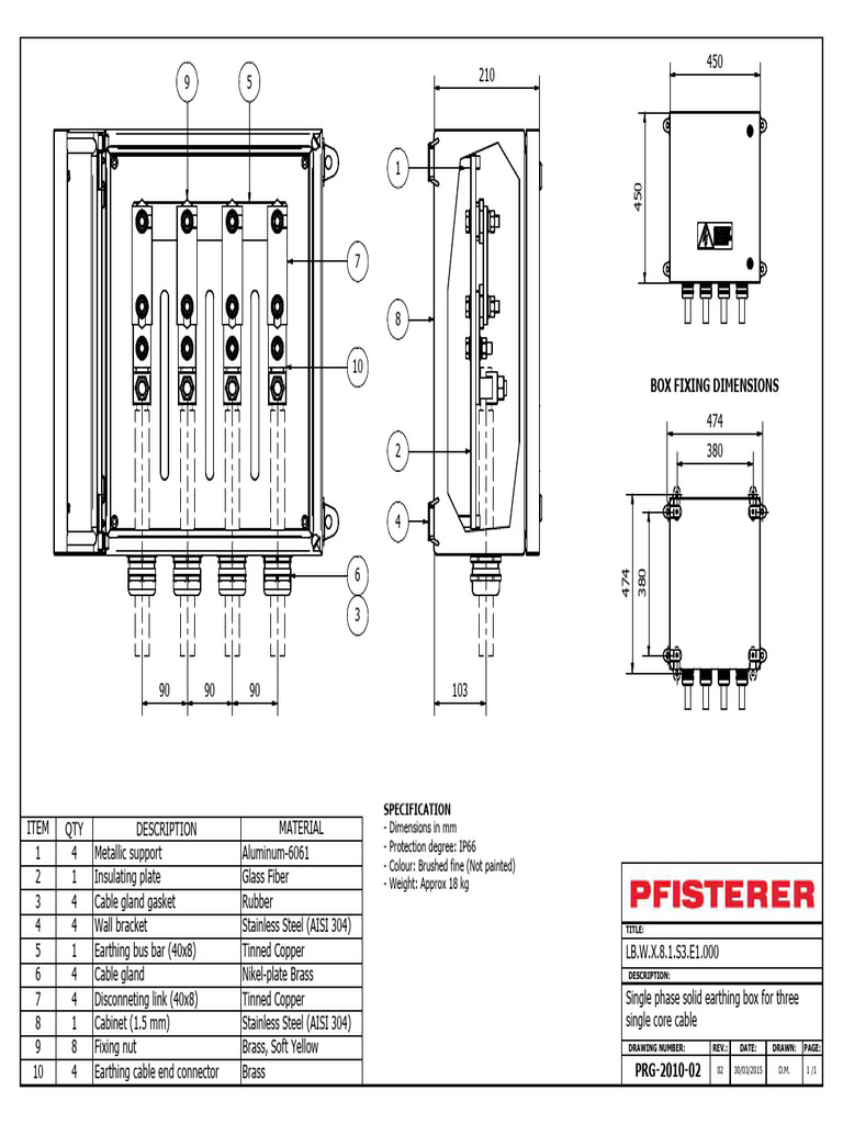 Single Phase Earthing Box Details | PDF | Electromagnetism | Electrical ...