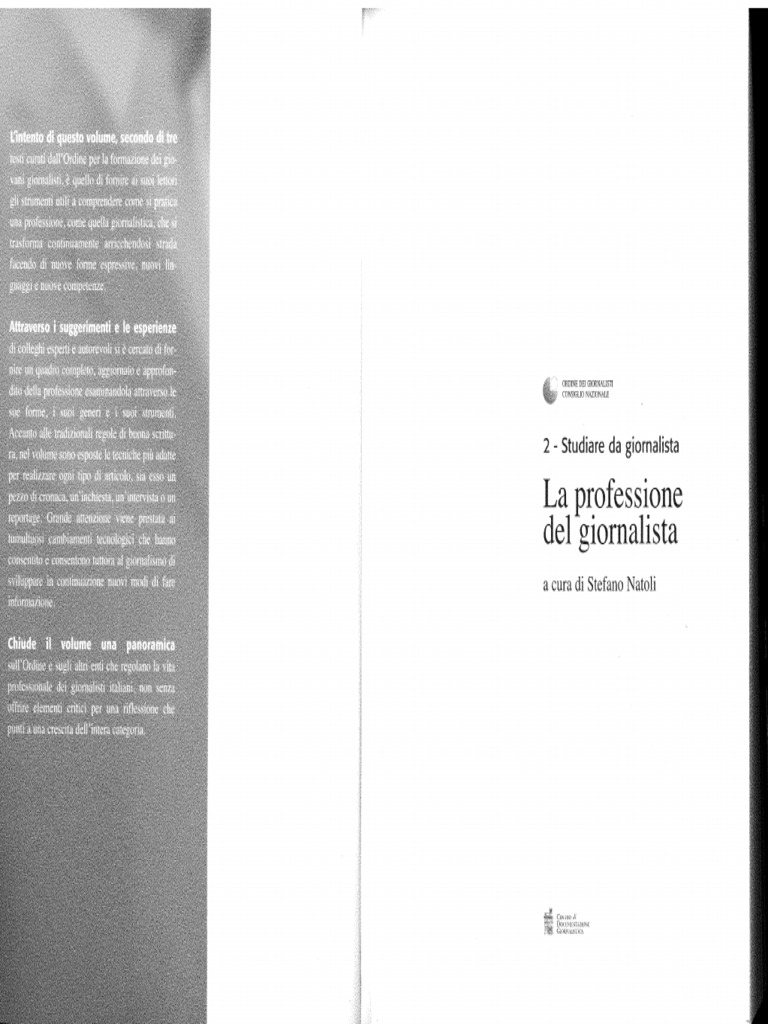 Natoli - La Professione Del Giornalista | PDF