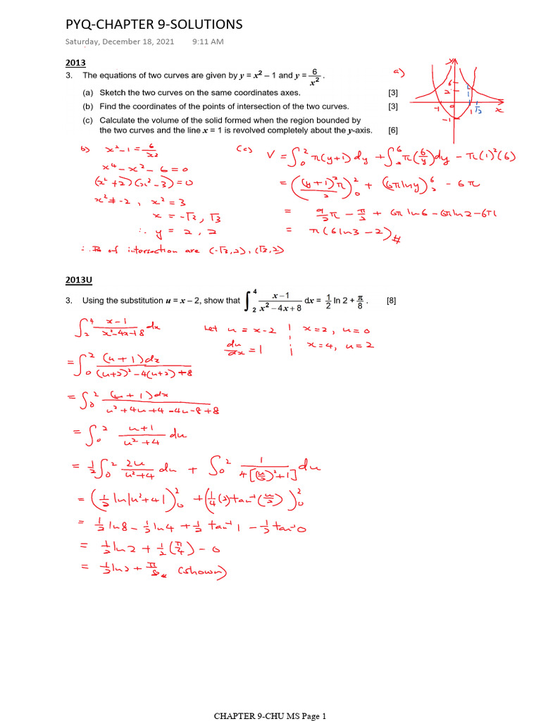 Pyq-Chapter 9-Solutions | PDF