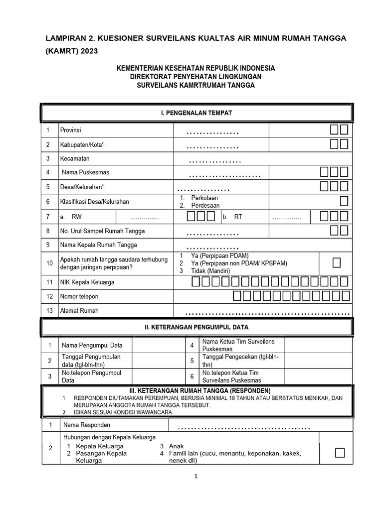 Kuesioner SKAMRT | PDF