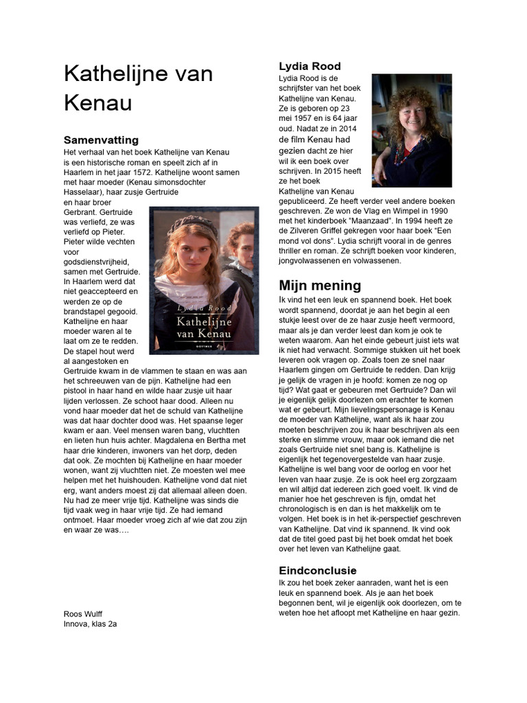 Nederlands Recensie Kathelijne Van Kenau | PDF