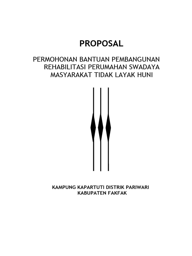 Proposal Bantuan Untuk Pembangunan Rumah Tidak Layak Unik | PDF
