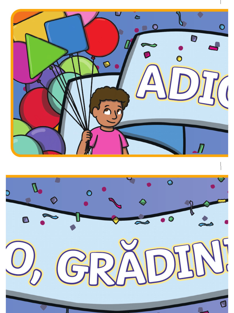 Adio Gradinita - Banner | PDF