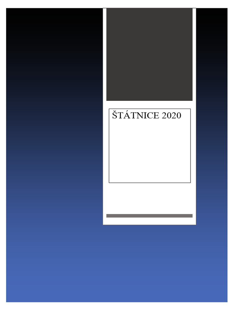Štátnice 2020 Final | PDF