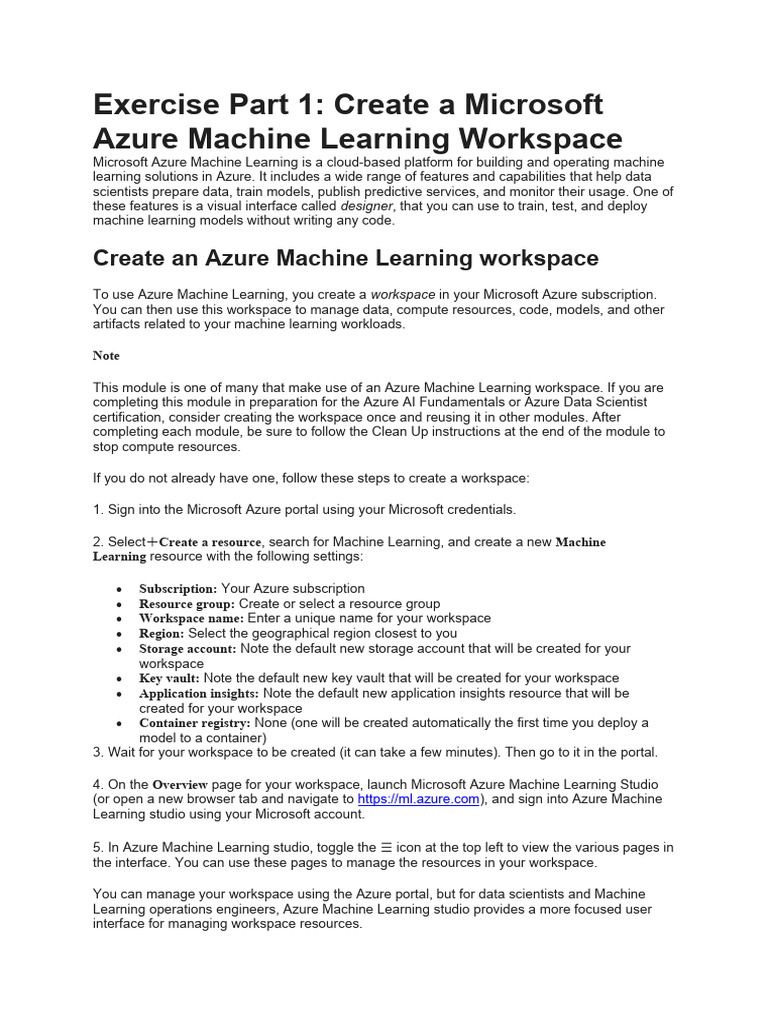 Create a Regression Model with Azure Machine Learning Designer | PDF ... Create a Regression Model with Azure Machine Learning Designer | PDF ...