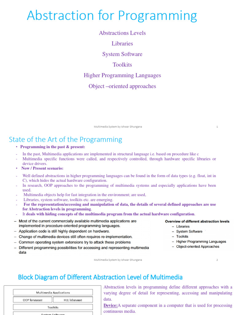Ch 7 Abstractions For Programming Pdf Class Computer Programming 5278