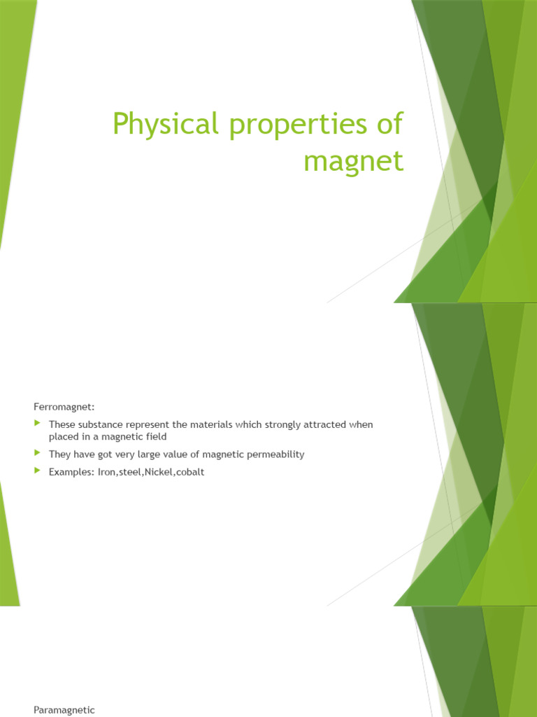 Properties and Laws of Magnetism | PDF