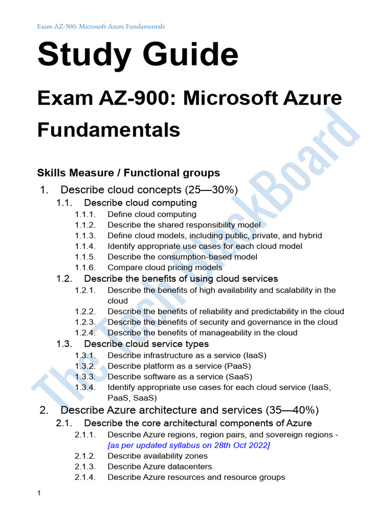 Azure Fundamental Course | PDF | Cloud Computing | Microsoft Azure