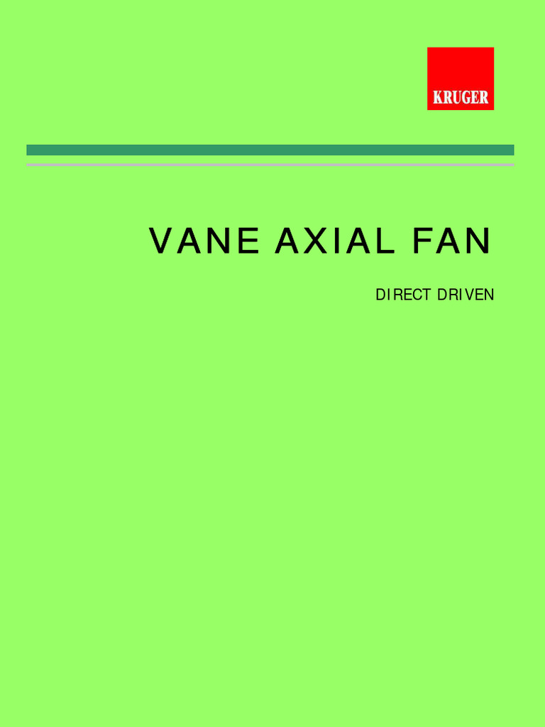 Vane Axial Fan TDA-V Series Overview | PDF | Ventilation (Architecture ...