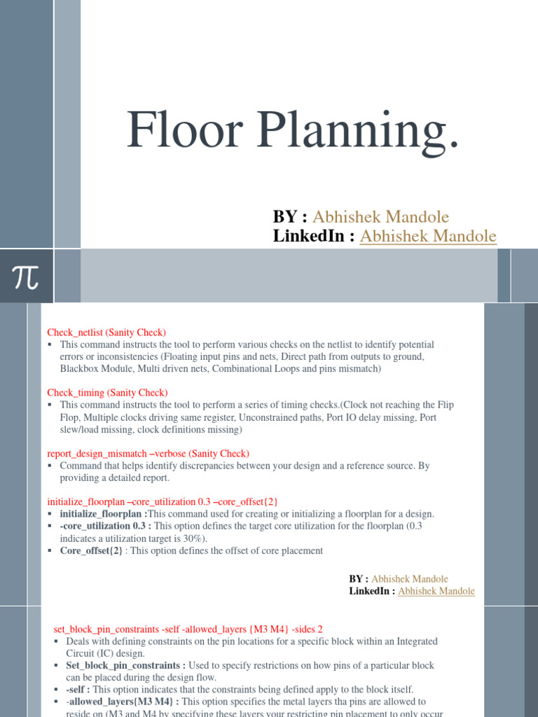 Floorplan Script Analysis | PDF | Software Engineering | Electronics