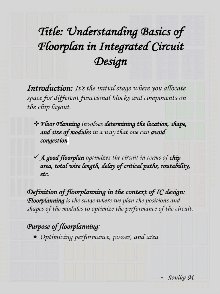 Basics of Floorplan in IC Design | PDF | Integrated Circuit | Computer ...