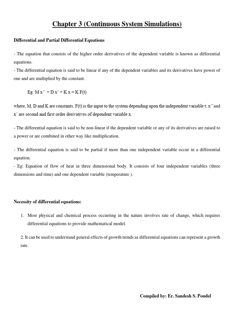 SM 3 (Continuous System Simulations) | Download Free PDF | Equations | Amplifier