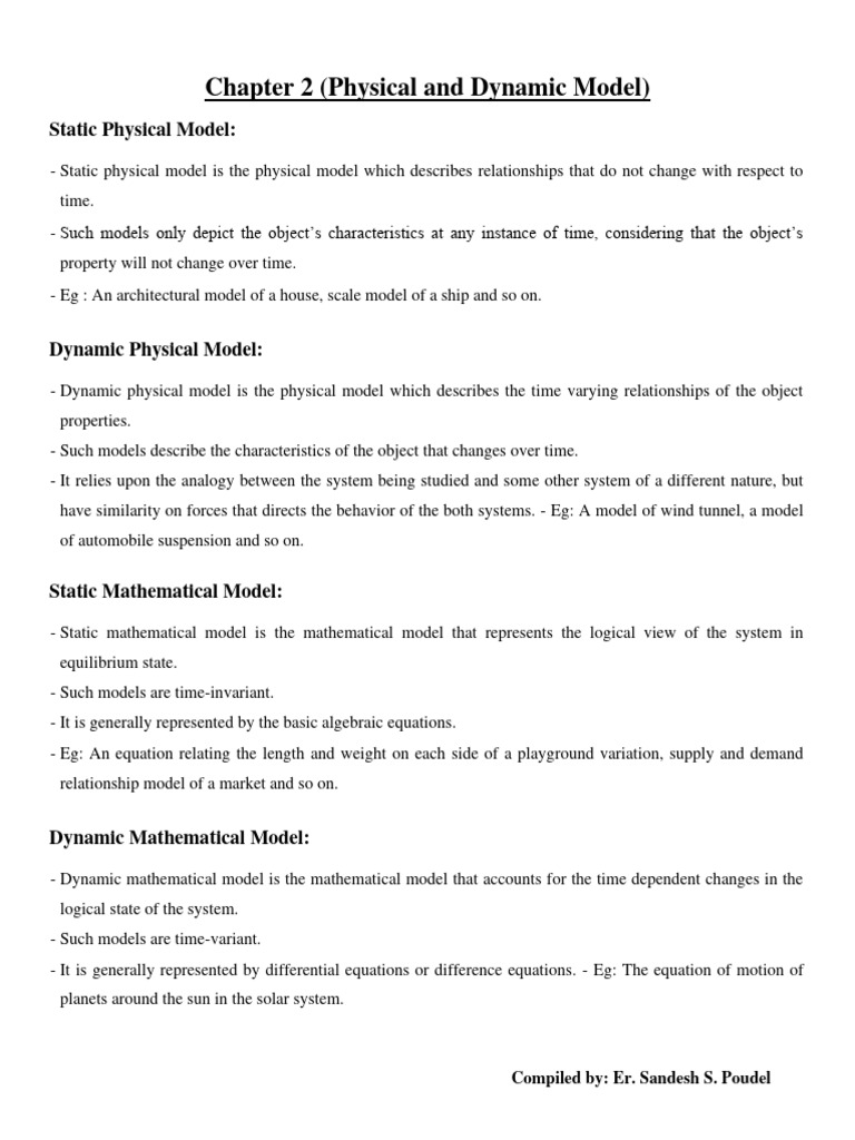 SM 2 (Physical and Dynamic Model) | PDF | Demand | Oscillation