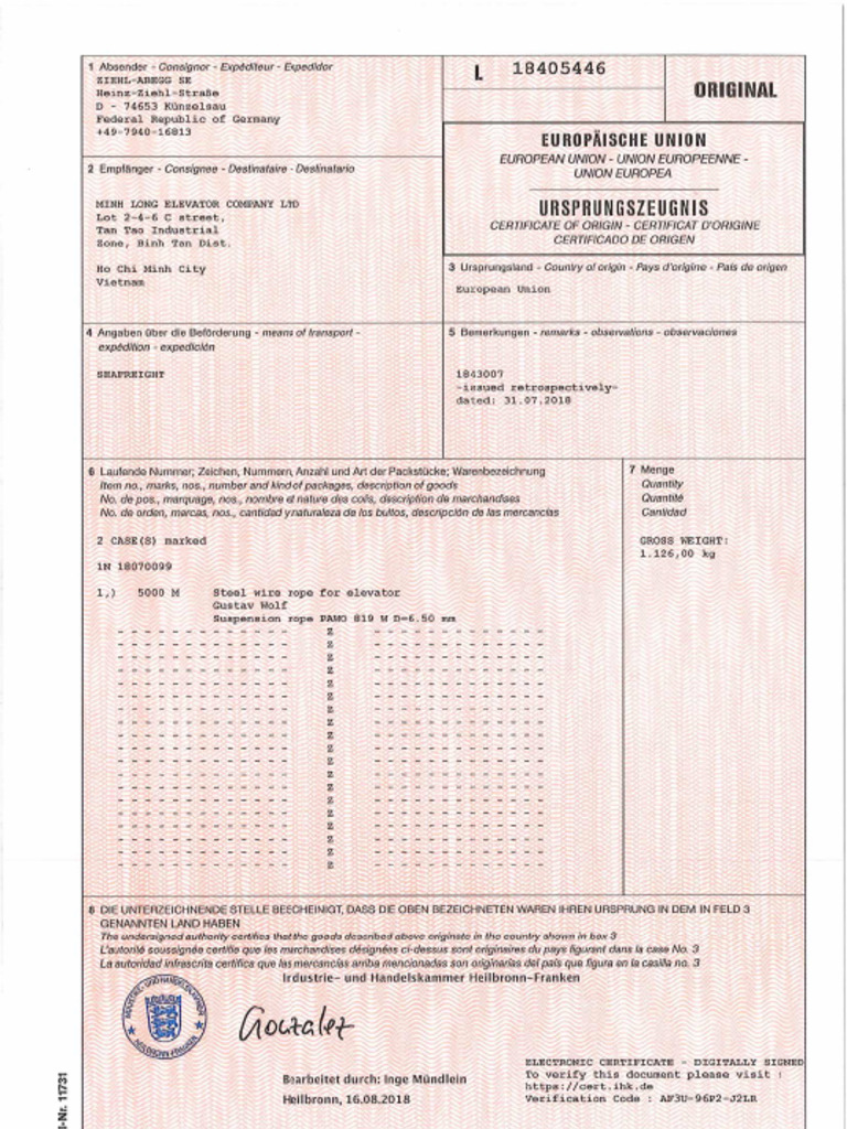 Co CQ Cáp TK 9430 N25-9-18 | PDF