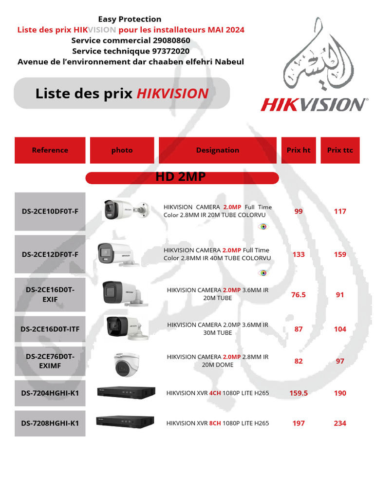 HIKVISION Installers Price List May 2024 | PDF | Digital Camera | Wi Fi