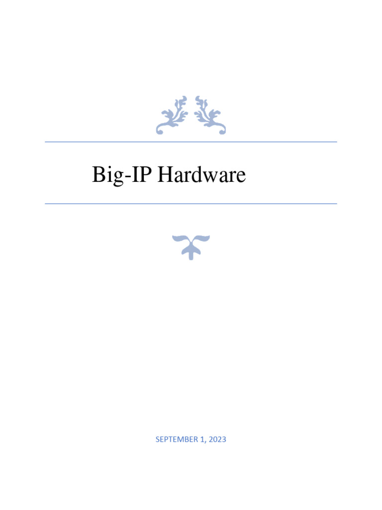Big-IP Hardware Platform | Download Free PDF | Computing | Computer Science