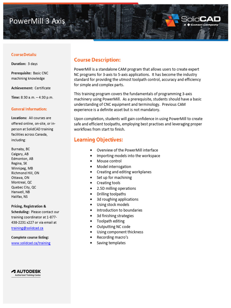 2.23 PowerMill 3 Axis | PDF | Machine Tool | Secondary Sector Of The ...