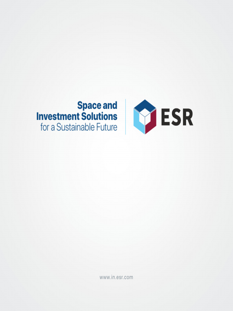 ESR_Corporate_Brochure | PDF | Sustainability | Real Estate Investment ...