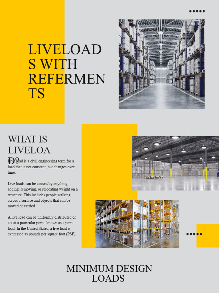 Understanding Live Loads in Engineering | PDF | Stairs | Crane (Machine)