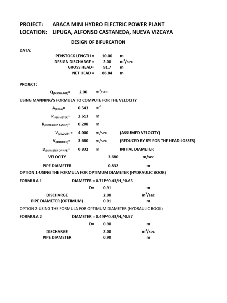 Abaca Bifurcation Design | PDF | Gas Technologies | Chemical Engineering
