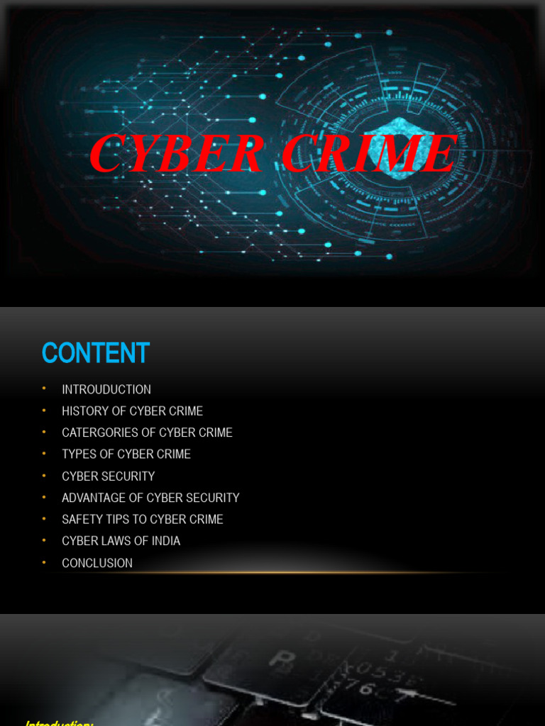 Cyber Crime | PDF | Security | Computer Security