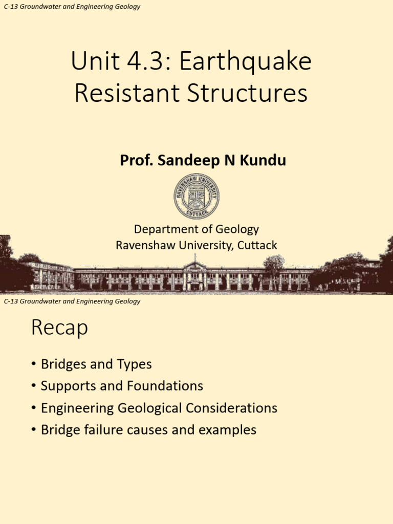 Earthquake Resistant Design Principles | PDF | Earthquakes | Earthquake ...
