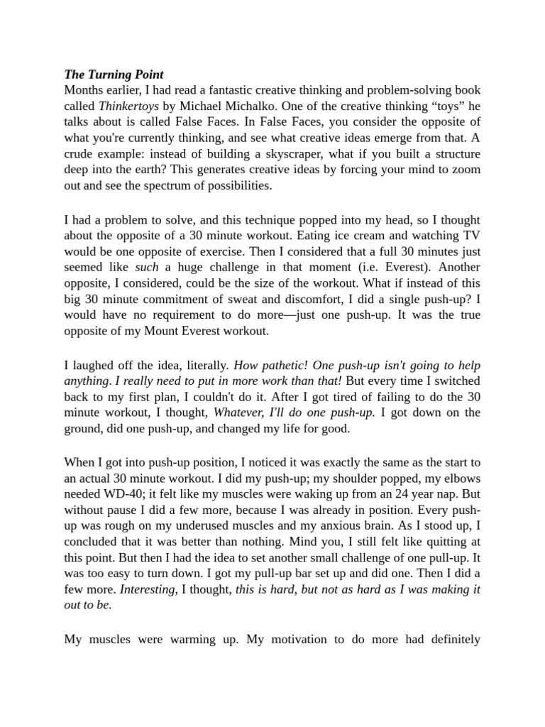 Mini-Habits 14 | PDF