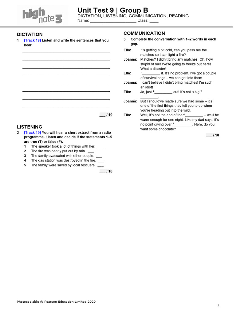 Listening and Communication Skills Test | PDF