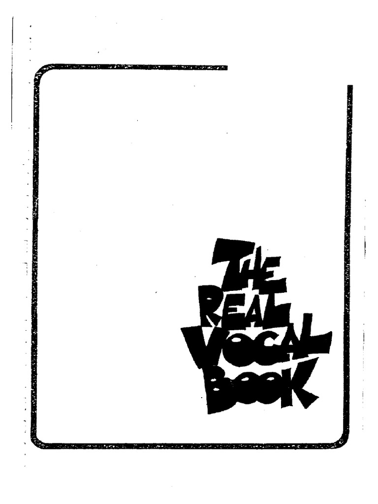 The Real Jazz Vocal Book - Compressed | PDF