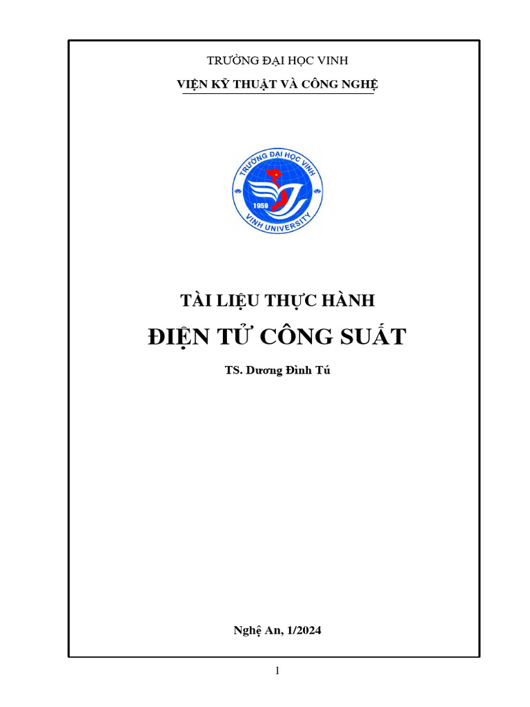 Thuc Hanh Dien Tu Cong Suat | PDF