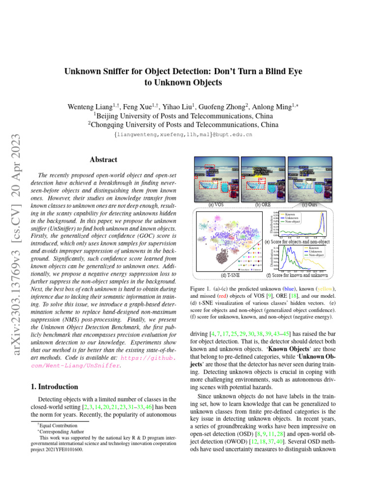 Unknown Object Detection Breakthrough | PDF | Outlier | Cognitive Science