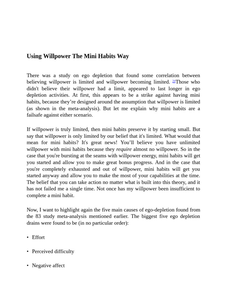 Mini-Habits 50 | PDF