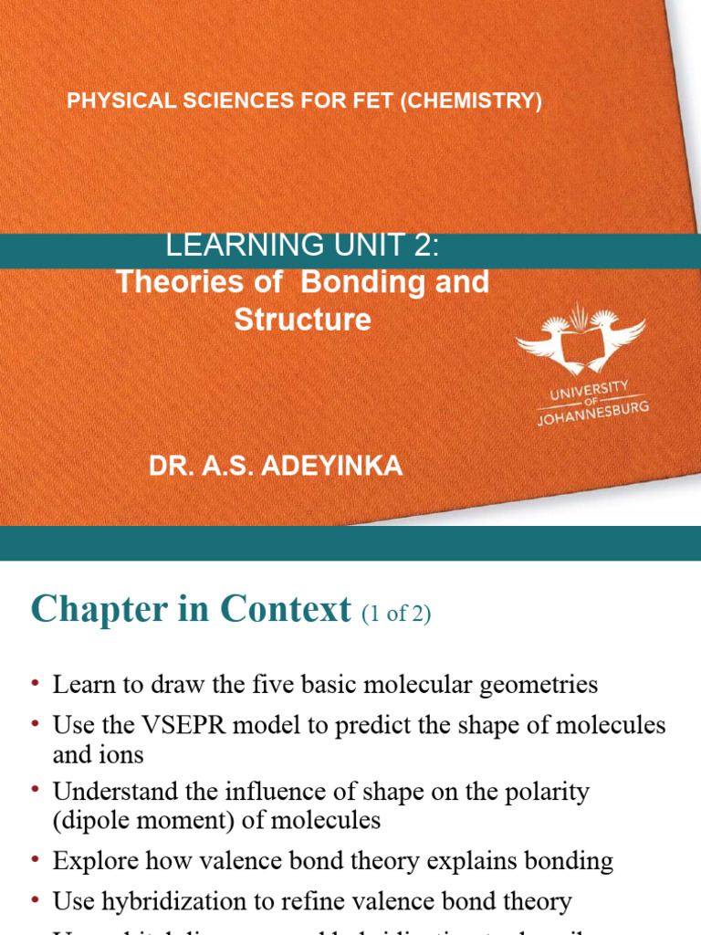 Unit-2b - Theories of Bonding and Structure | PDF | Chemical Bond ...
