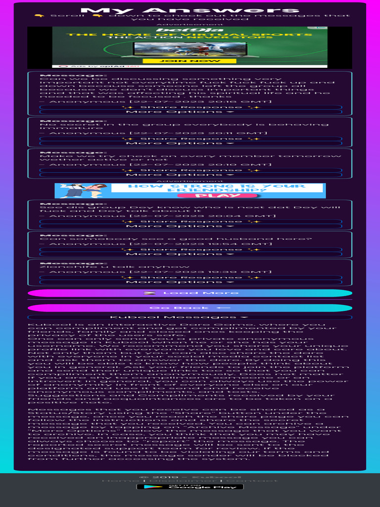 My Messages - Kubool | PDF | Websites | Social Information Processing