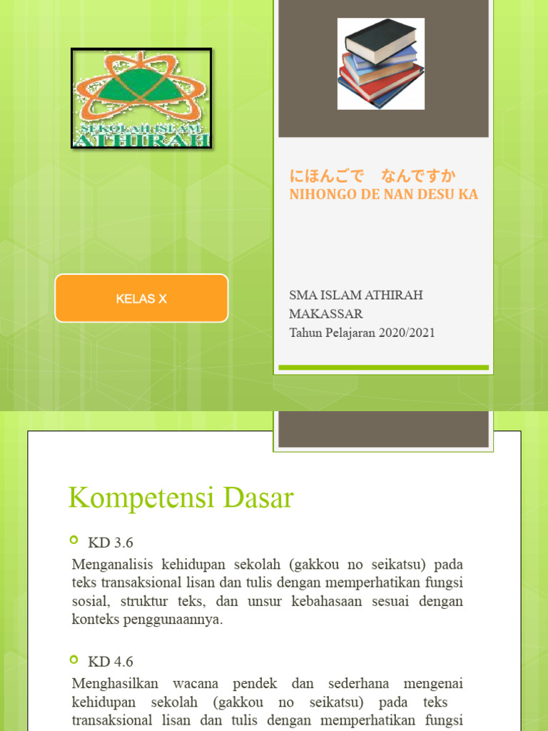 Bab 6 Nihon Go de Nan Desu Ka | PDF