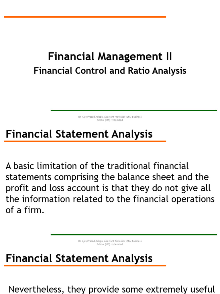 BBA MCIS Financial Control and Ratio Analysis | PDF | Stocks ...