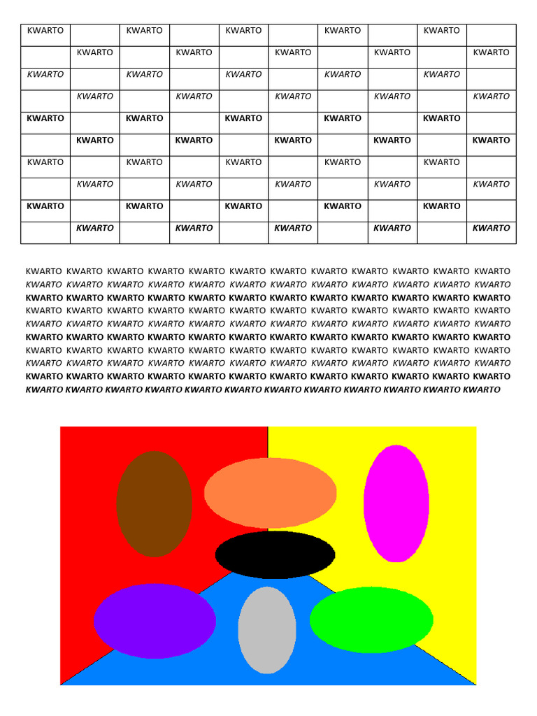Test Tabel & Warna | PDF