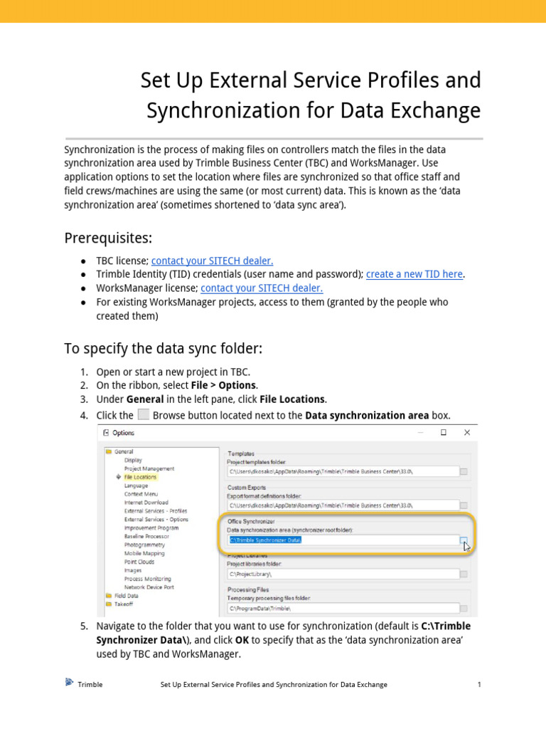 TBC 3 - Set Up Profiles and Synchronization For Data | PDF | Computer File | User (Computing)