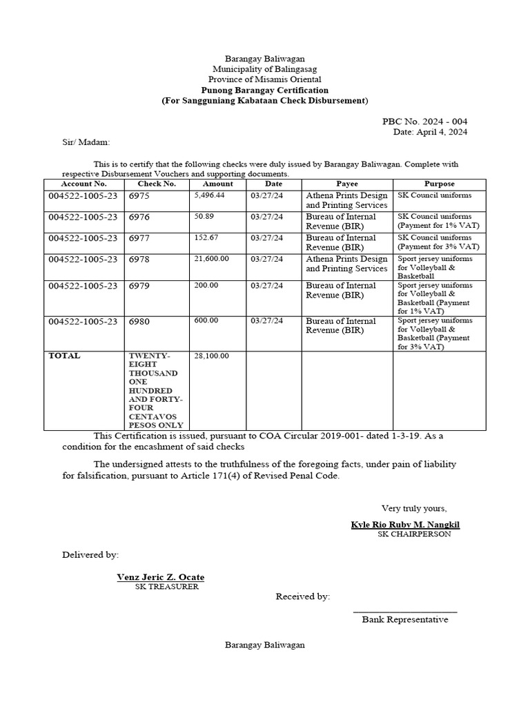 PBC New UNiform | PDF | Services (Economics) | Money