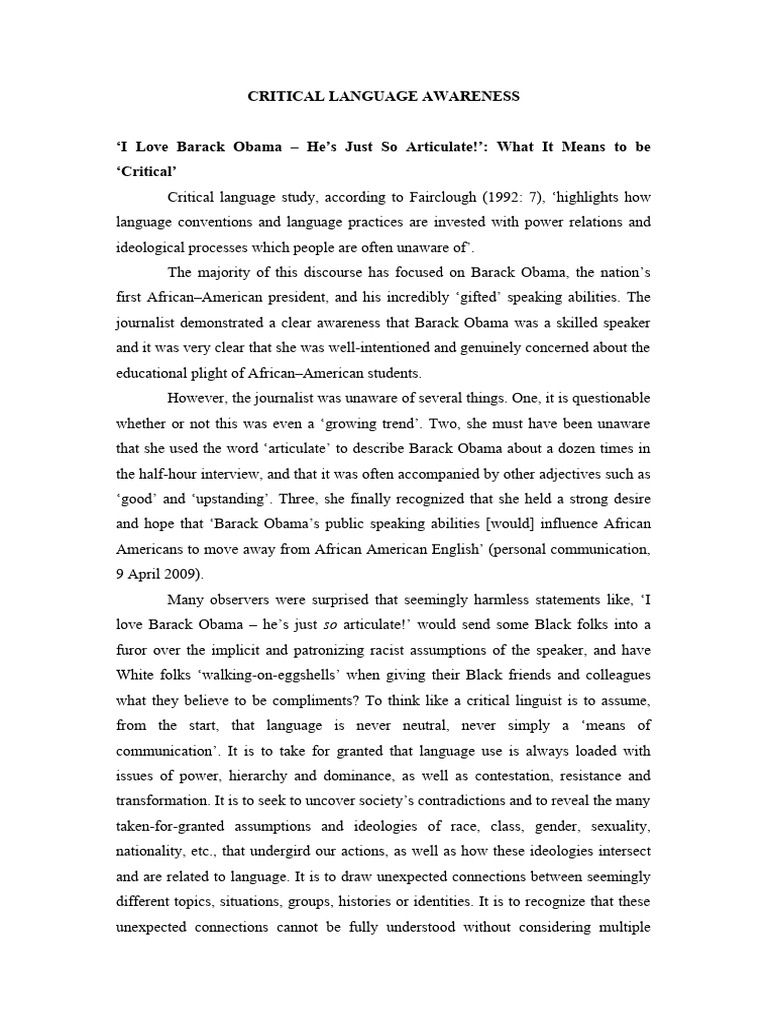 Assignment Week 4 Topic 8 | PDF | Sociolinguistics | Speech