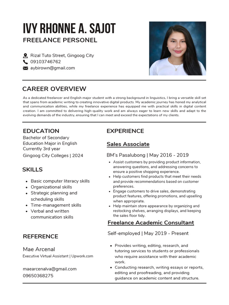Curriculum Vitae | Download Free PDF | Freelancer | Editing