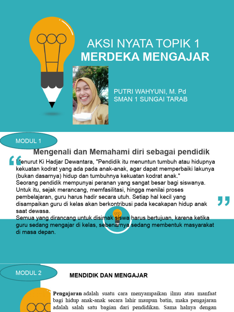 Aksi Nyata Merdeka Belajar | PDF