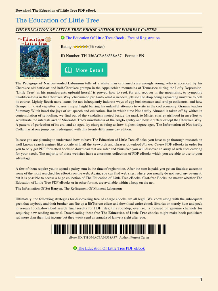 The Education of Little Tree | Download Free PDF | Digital Technology ...