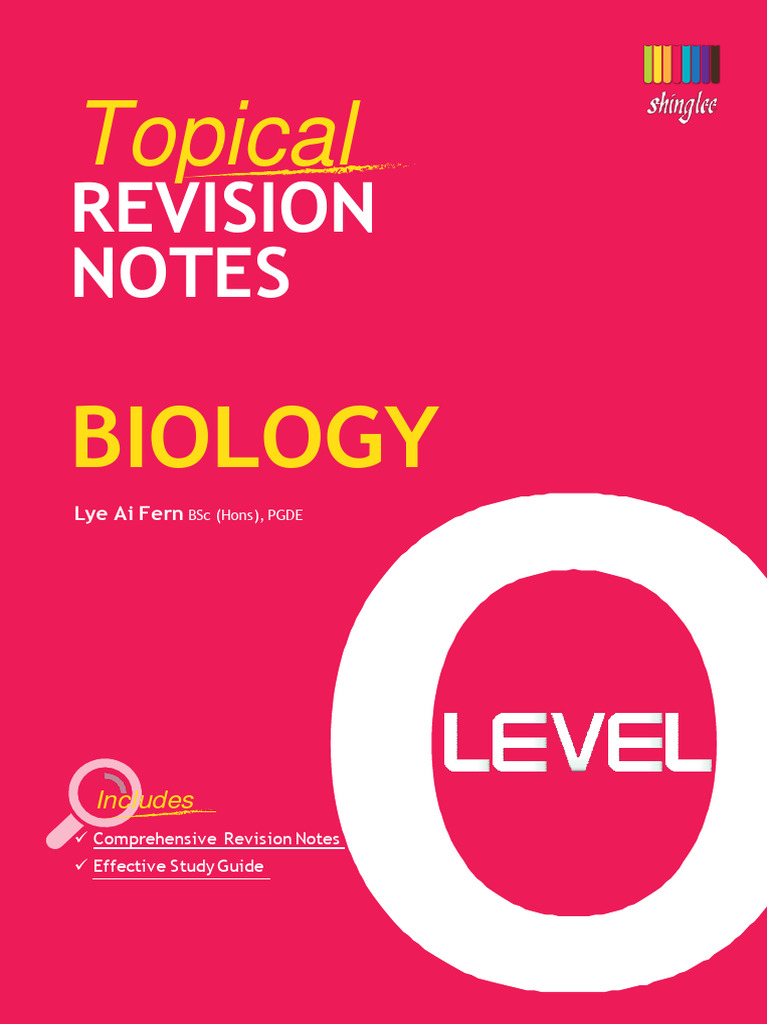 Topical Revision Notes Biology O Level | PDF | Endoplasmic Reticulum ...