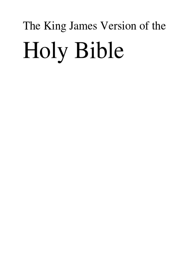 Kjvbible | PDF | King James Version | Bible