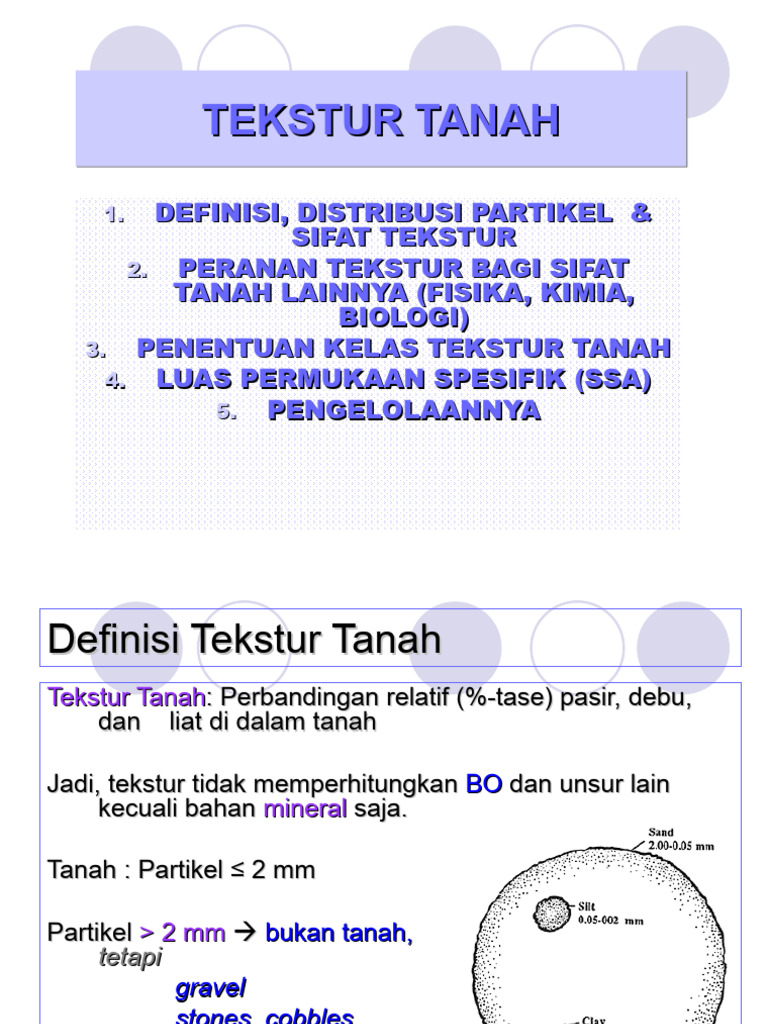 2 - Tekstur Tanah | PDF