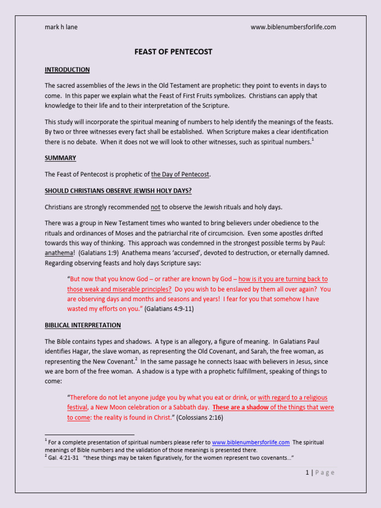 Feast of Pentecost | PDF | Jesus | Pentecost